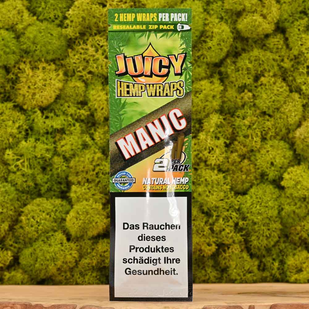 JUICY Hemp Wraps Manic - Blunt Wraps aus Hanf für 0,99€ – Johnnys Headshop